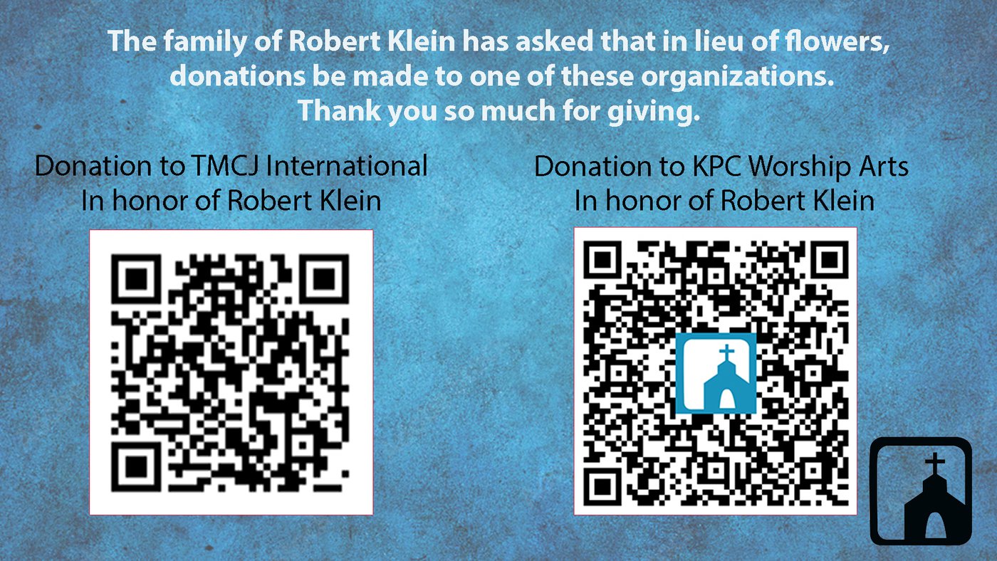 Donations in Honor of Robert Klein